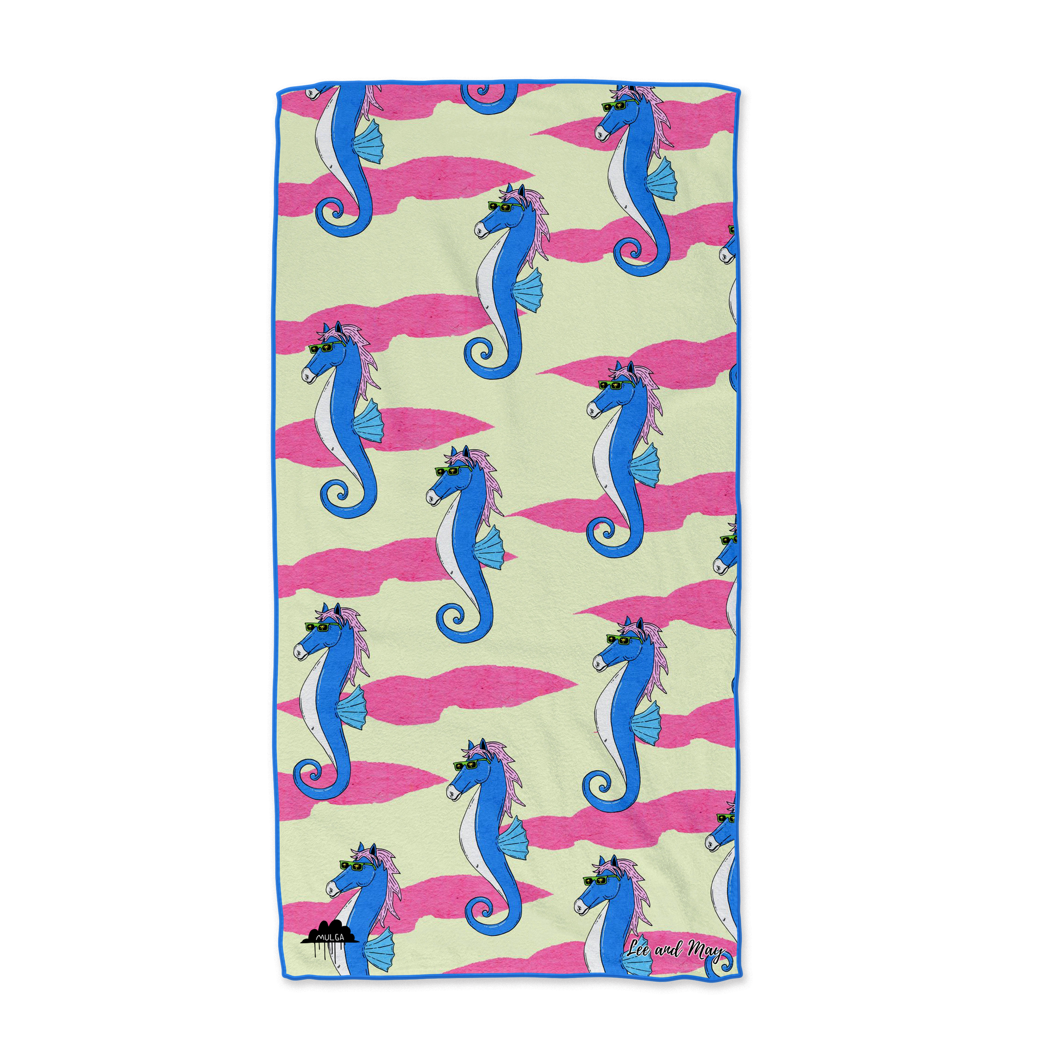 Brett the Seahorse - Mulga Design | Quick Dry Beach Towel | Lee and Ma
